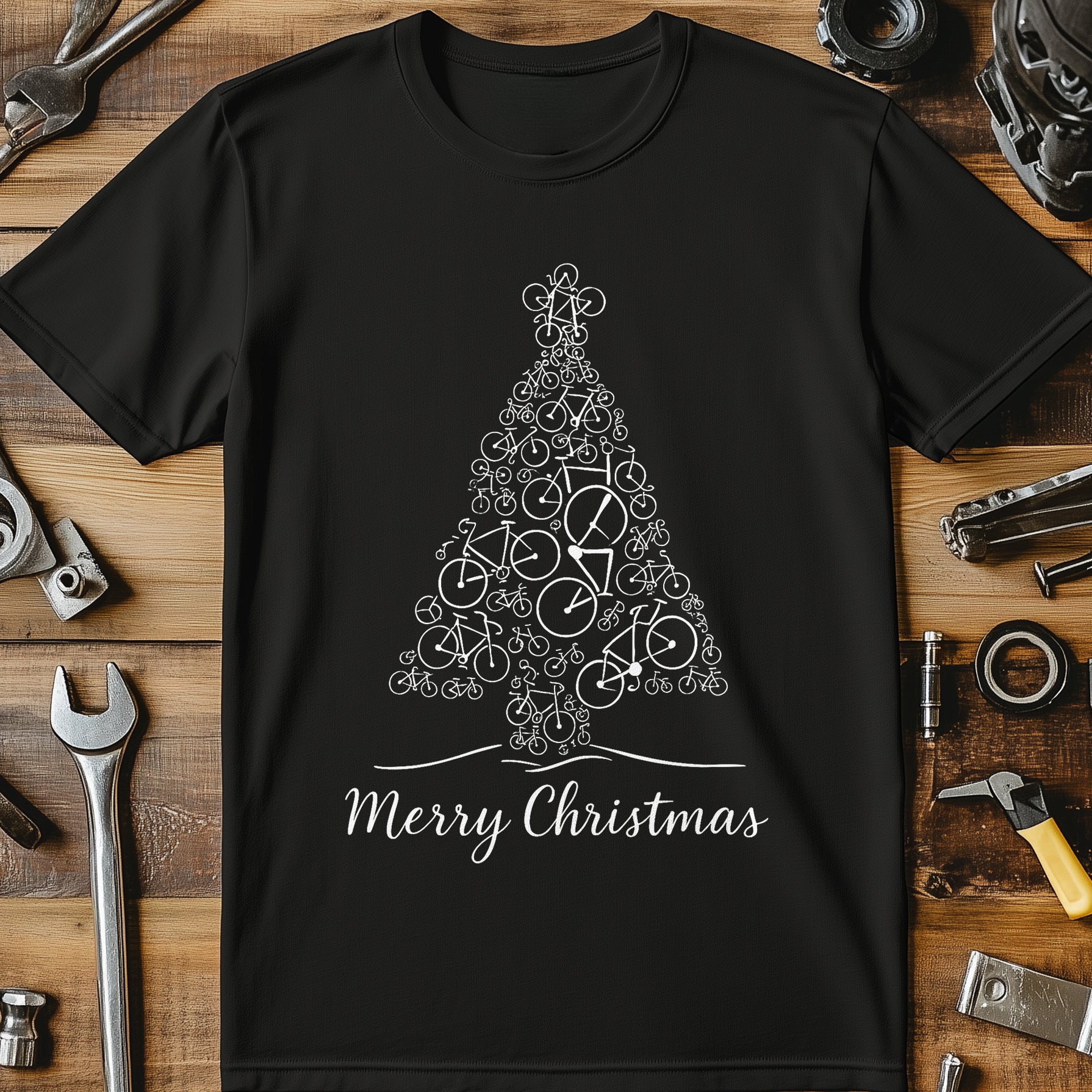 CYCLING XMAS TREE T Shirt – Velotees